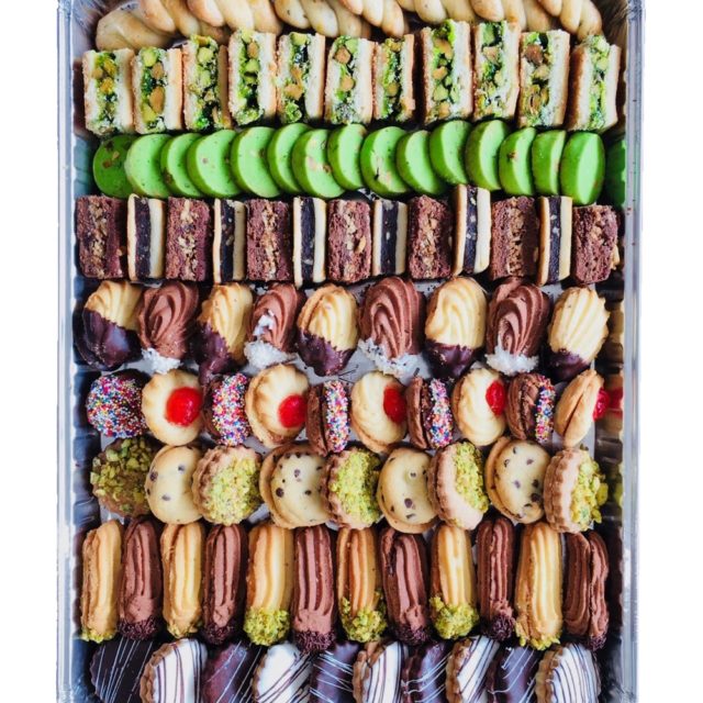 Maamoul Madd Pistachio Cookies (Large Tray) Online USA