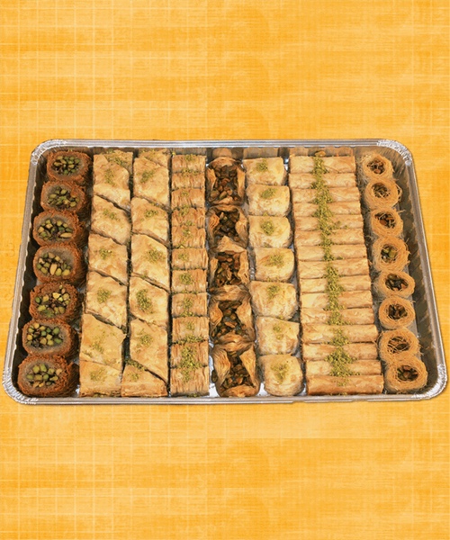 Standard Assorted Baklava – Large Tray – Farhat Sweets